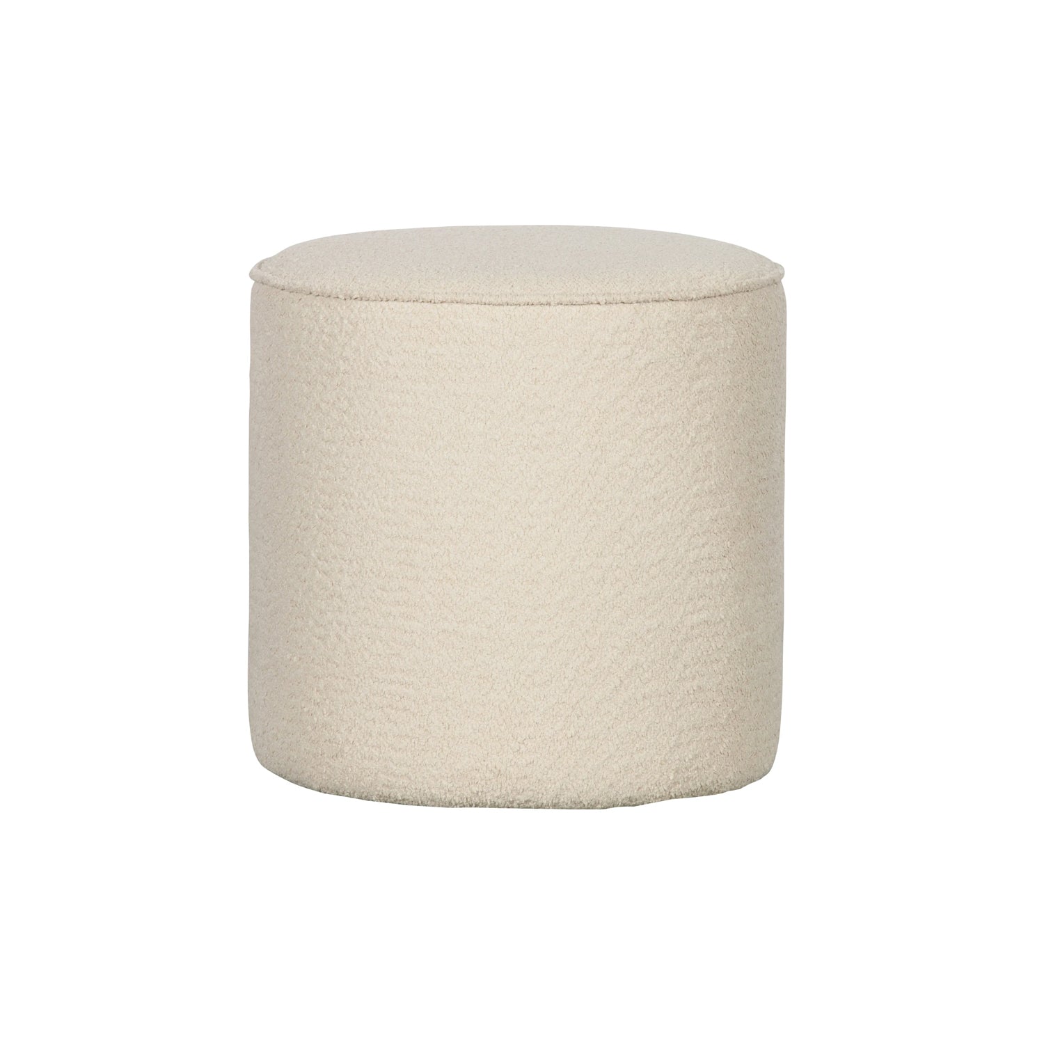 Shop Boucle Poufs Singapore | Sara High Round Pouf Teddy