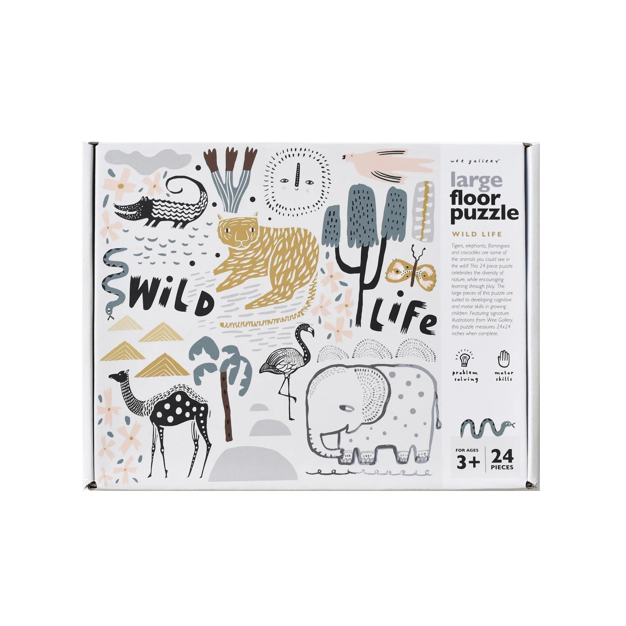 Wee Gallery Floor Puzzle Wild Life | Deer Industries