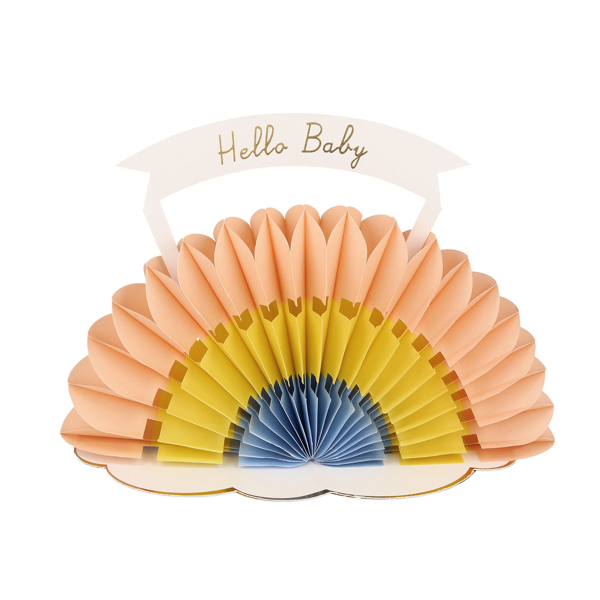 Meri Meri Greeting Cards Singapore | Honeycomb Rainbow Baby Card