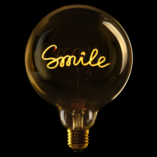 LED Filament Bulb Smile | MITB Lightings | Ambient Lights Singapore