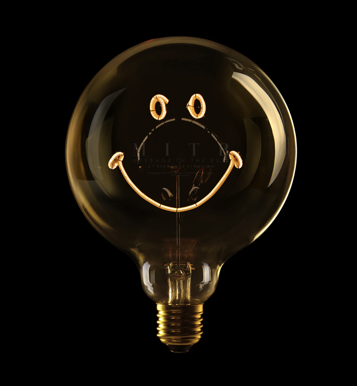 LED Filament Bulb Smiley